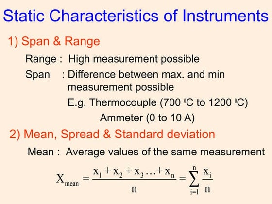 Chapter 2 dynamic characteristics of instruments | PDF