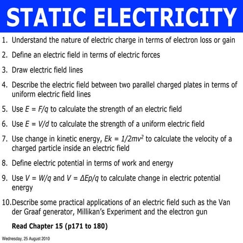 Static Electricity | PDF | Chemistry | Science