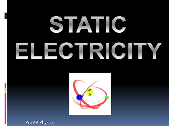 Static electricity | PPS | Physics | Science