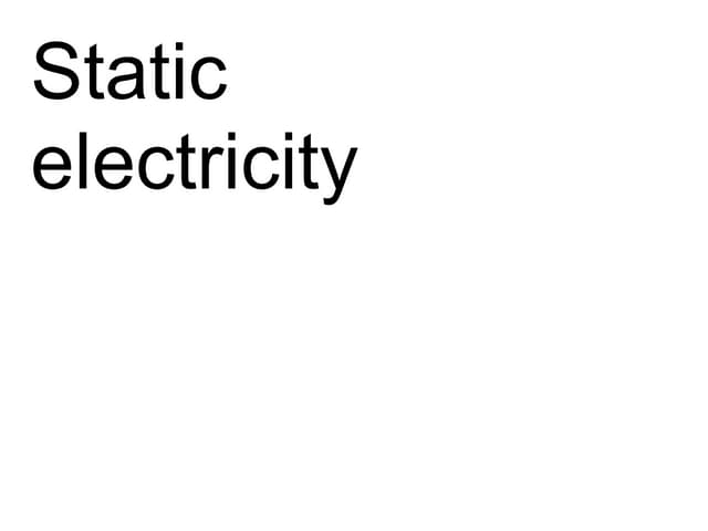 Static electricity | PPS