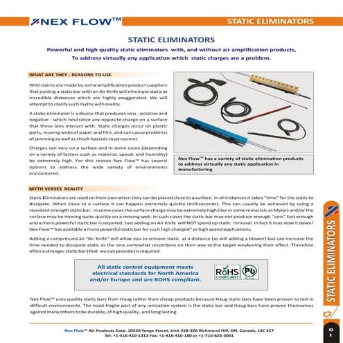 Static Eliminators | PDF