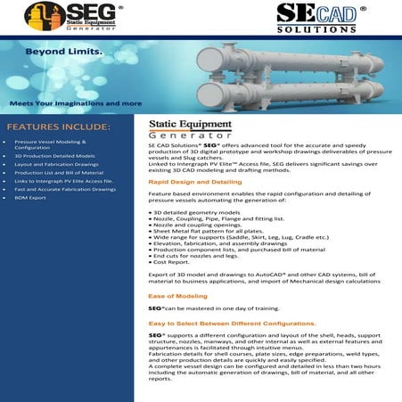 SEG Static Equipment Generator | PDF