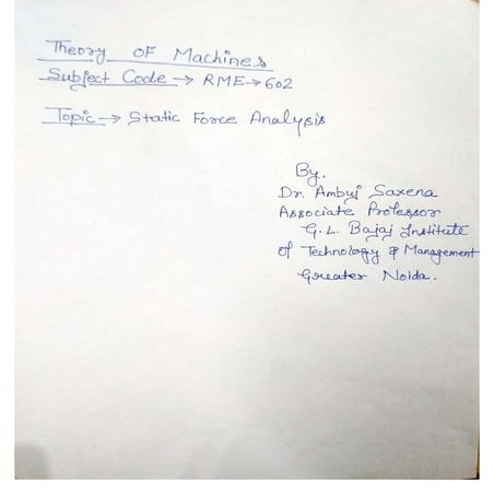 Static force analysis 2 | PDF