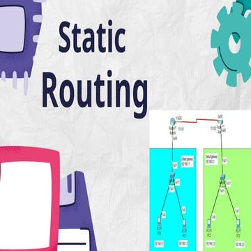 static routing computer networks presentations | PPTX