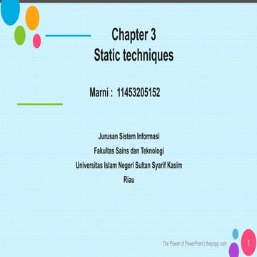 Static techniques | PPT