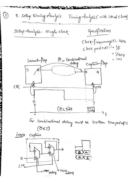 Clock Definitions Static Timing Analysis for VLSI Engineers | PDF