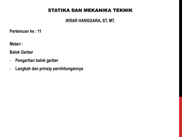 Modul 1-pengertian-dasar-statika, STATIKA DAN MEKANIKA DASAR | PDF
