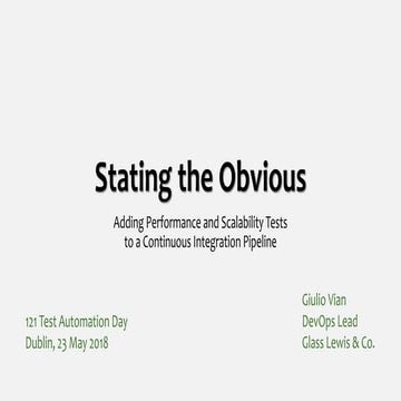 Continuous performance testing | PPTX