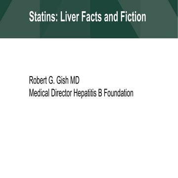 statin and liver: facts and fiction SOTA | PPTX