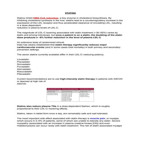 Some Important Points about statins .pdf