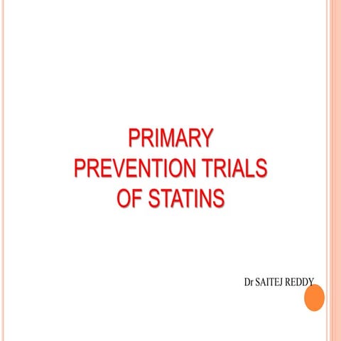 Statin trials | PPTX