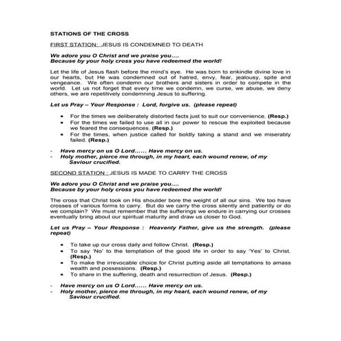 Stations Of The Cross | DOC | Christianity | Religion & Spirituality