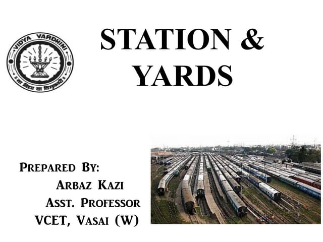 Classification of station | PPTX