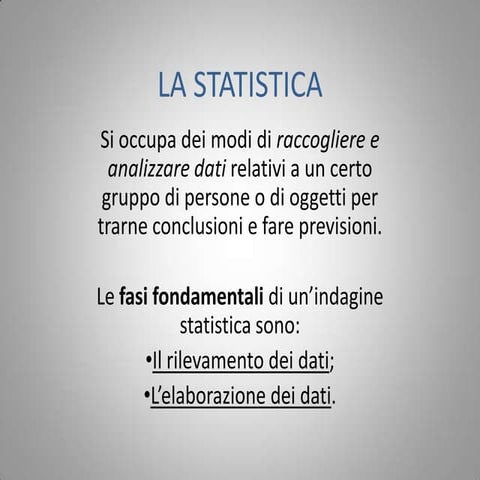 Lezione 3 - statistica | PDF