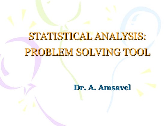 Statistical Process Control (SPC) Tools - 7 Basic Tools | PPT