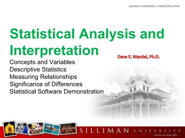 Methods of Statistical Analysis & Interpretation of Data..pptx