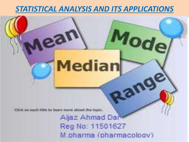 Meaning and uses of statistics | PPT