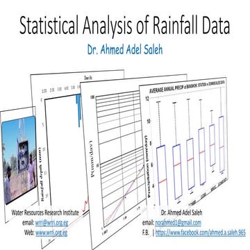 Statistical analysis of rainfall data | PDF