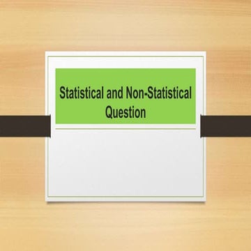 Statistical and Non-Statistical Question.pptx