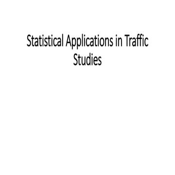 Statistical Applications in Traffic Studies.pptx
