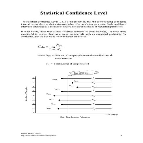 Statistical Confidence Level | PDF
