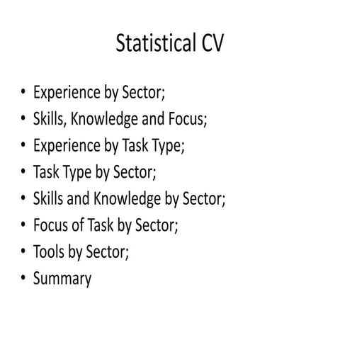 Statistical Cv | PPSX