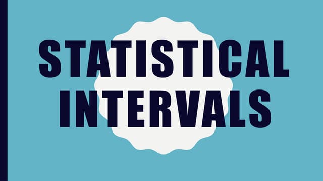 Confidence Intervals: Basic concepts and overview | PDF