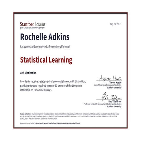 Statistical Learning | PPT