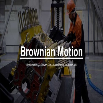 Brownian motion | PPTX