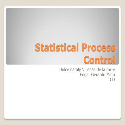 Statistical process control | PPT