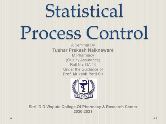 Statistical Process Control Spc Ppt