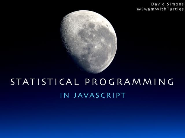 Statistical Programming With Javascript Pdf