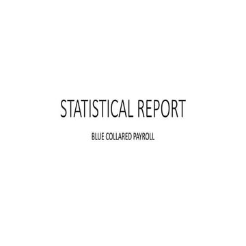Statistical report group 1 | PPTX