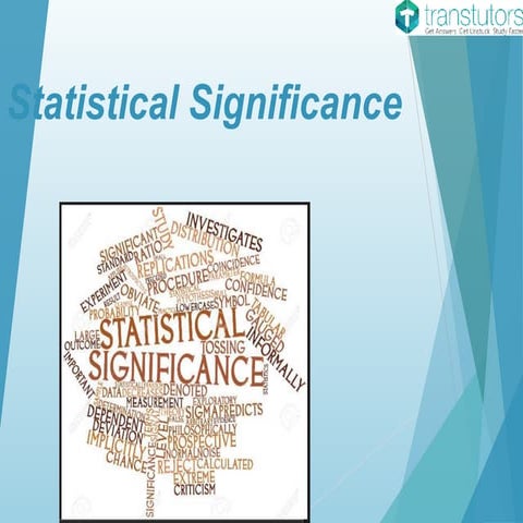Statistical Significance | Statistics | PPTX
