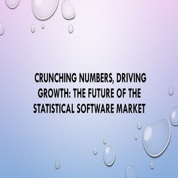 Crunching Numbers, Driving Growth: The Future of the Statistical ...