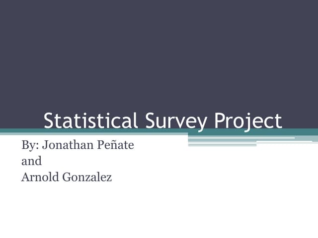 How to write a good stats project | PPTX