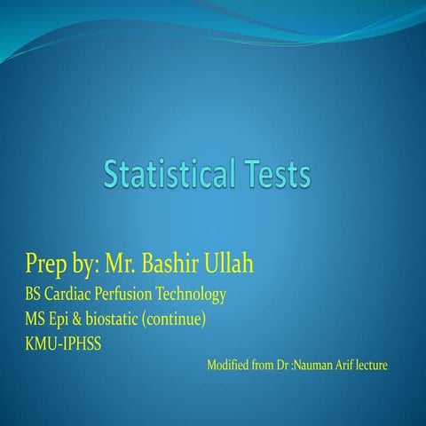 Statistical testing.pptxstatisctics bachelors | PPT