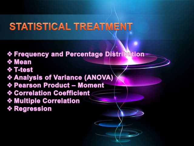 Statistical Treatment Ppt