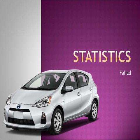 Statistical Problem Analysis | PPTX