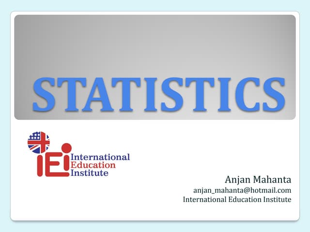 Introduction to statistics | PPTX