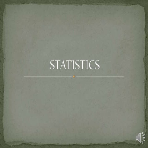 Statistics | PPT