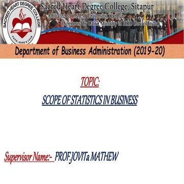 Scope Of Statistics In Business | PPTX