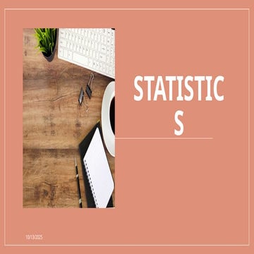 Introduction to STATISTICS & PROBABILITY.pptx