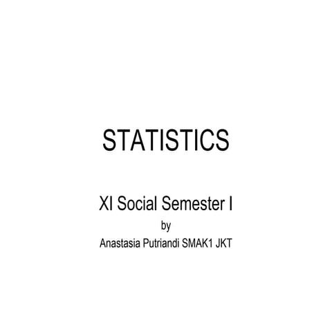 Statistics1 | PPT