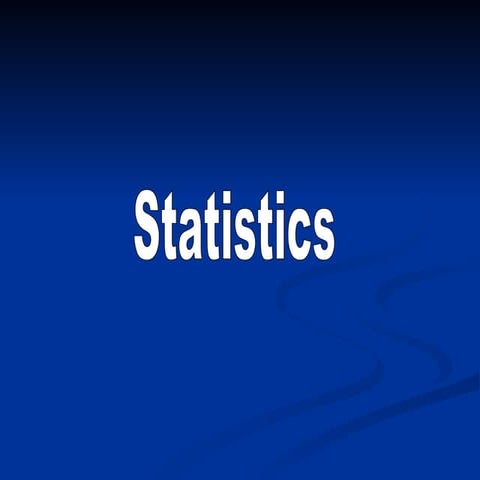 Statistics | PPT