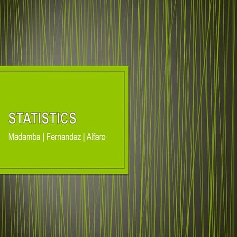 Statistics2 | PPT