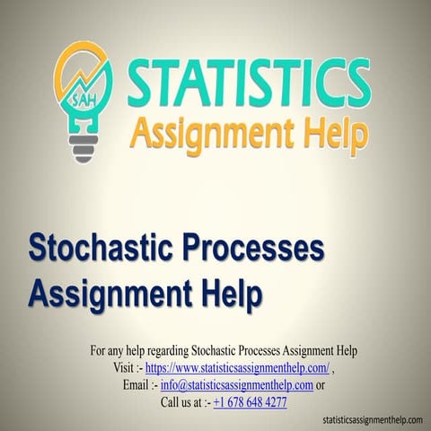Stochastic Processes Assignment Help Ppt 9200