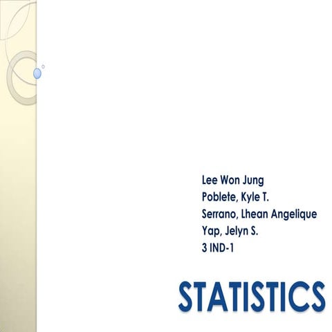 Statistics(cfad) | PPT