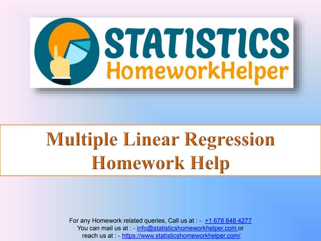 Multiple Linear Regression Homework Help | PPT Multiple Linear Regression Homework Help | PPT