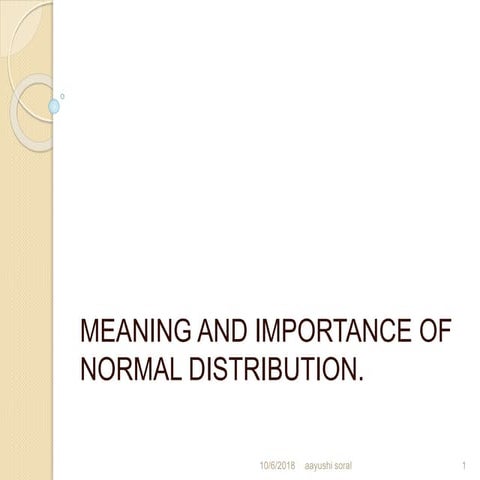 normal curve | PPT